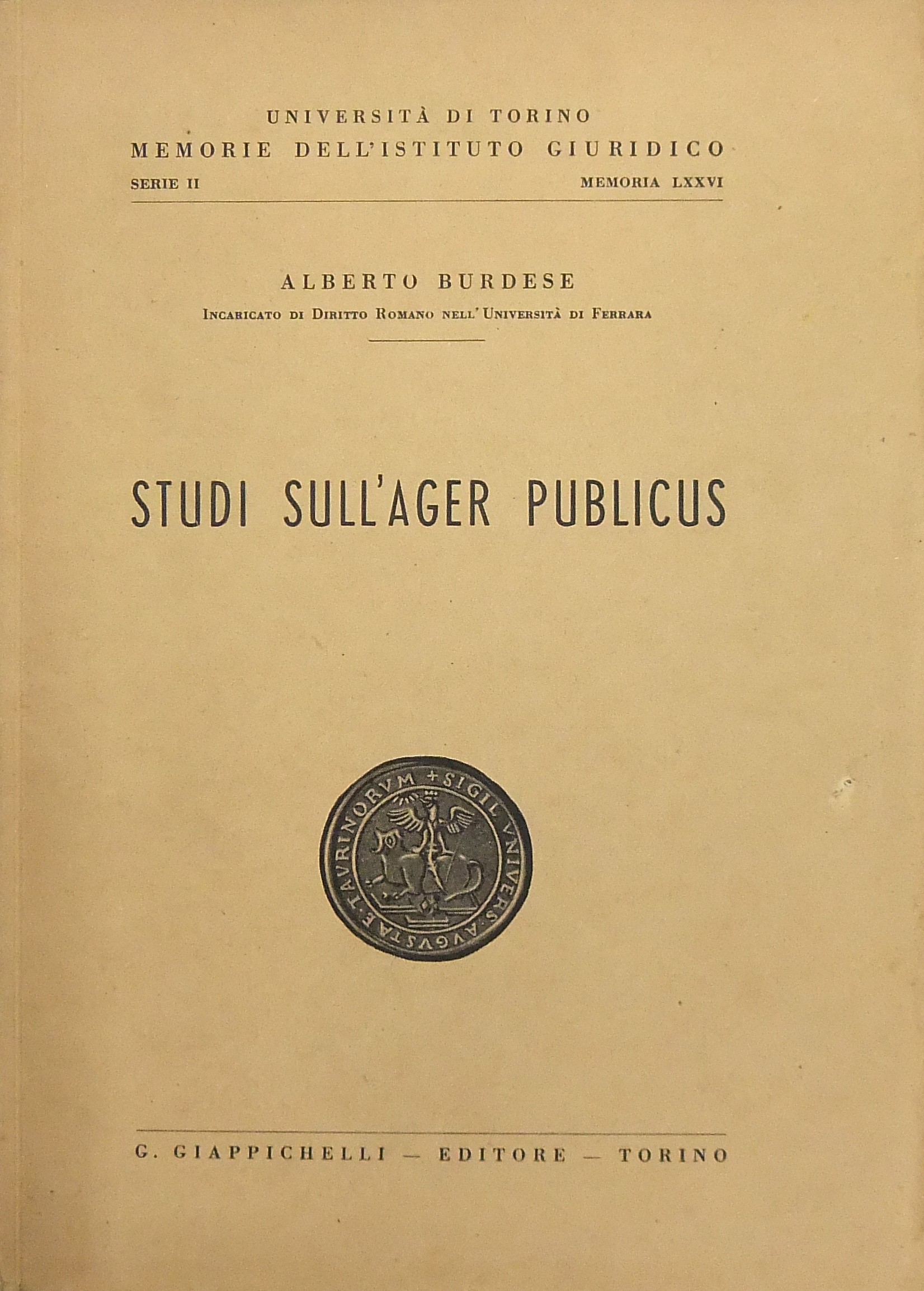Studi sull'ager publicus