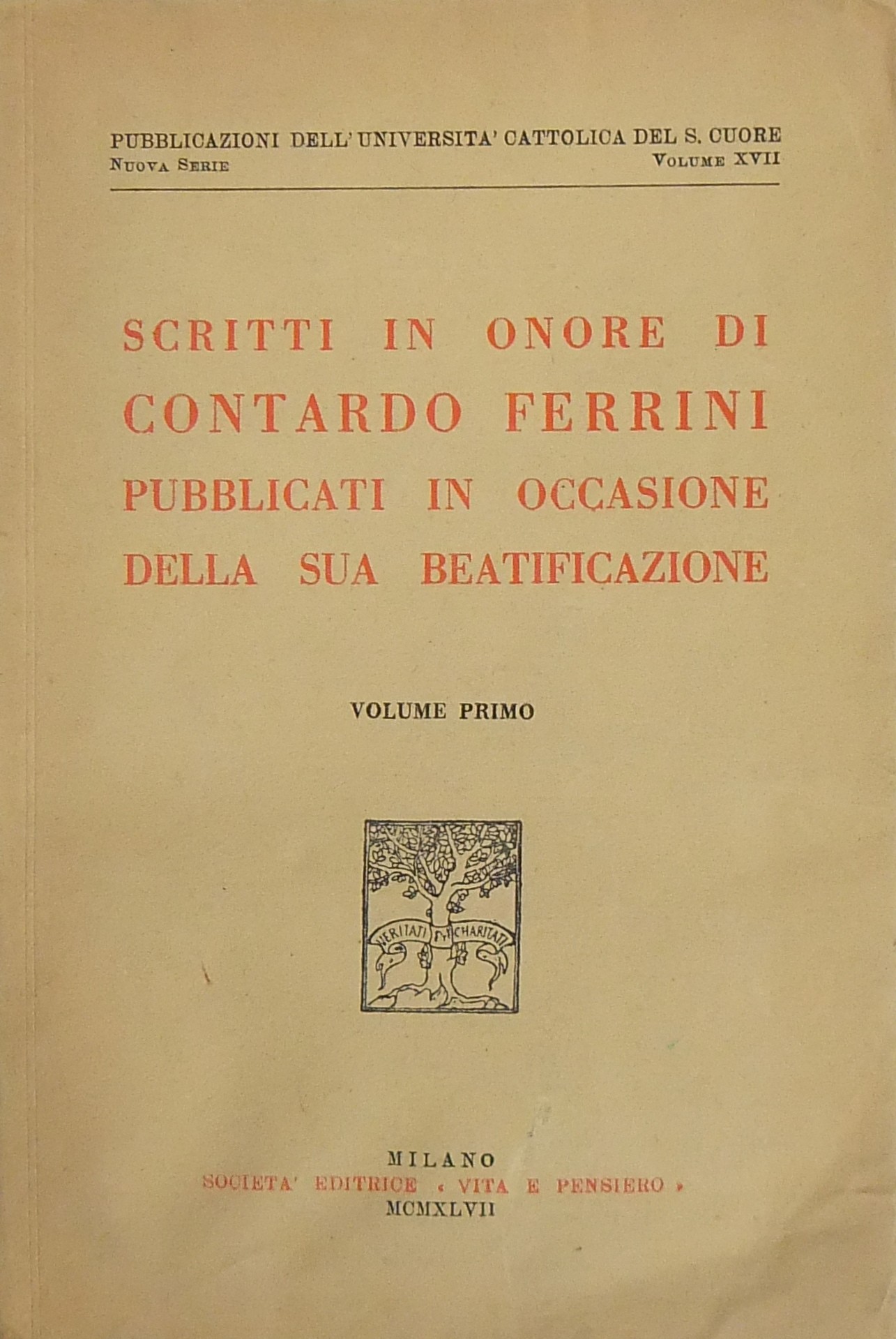 Scritti in onore di Contardo Ferrini pubblicati in occasione della sua ...