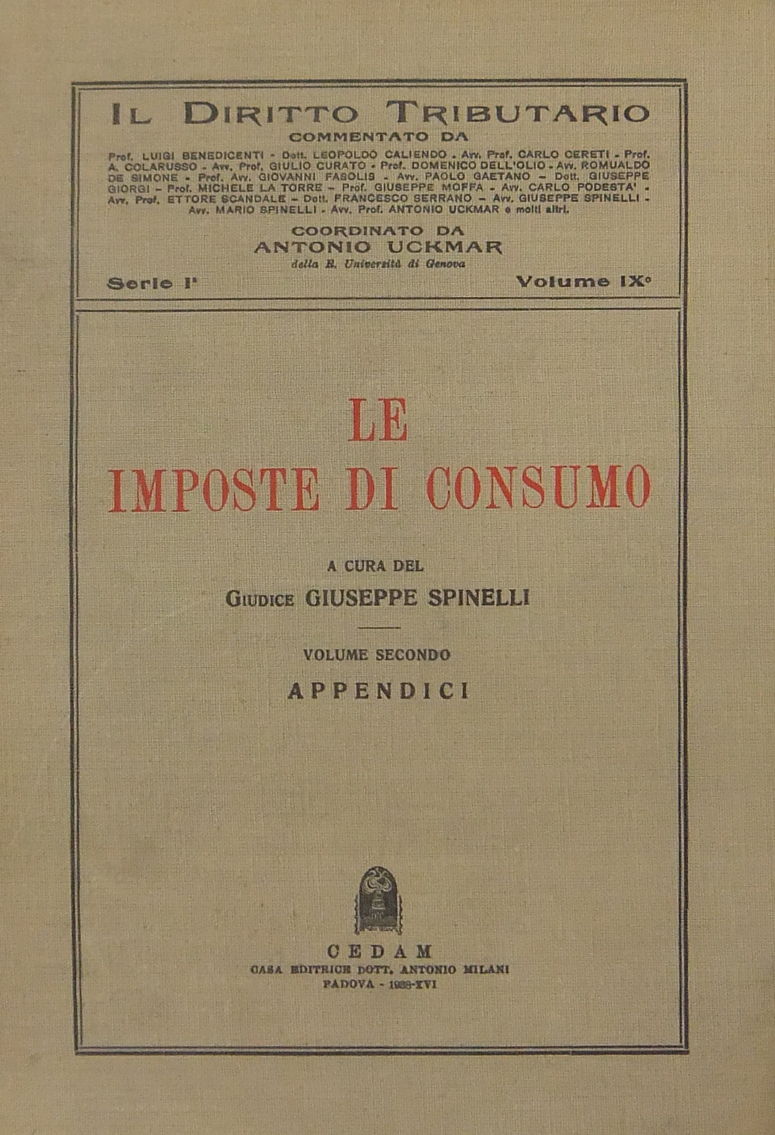 Le imposte di consumo