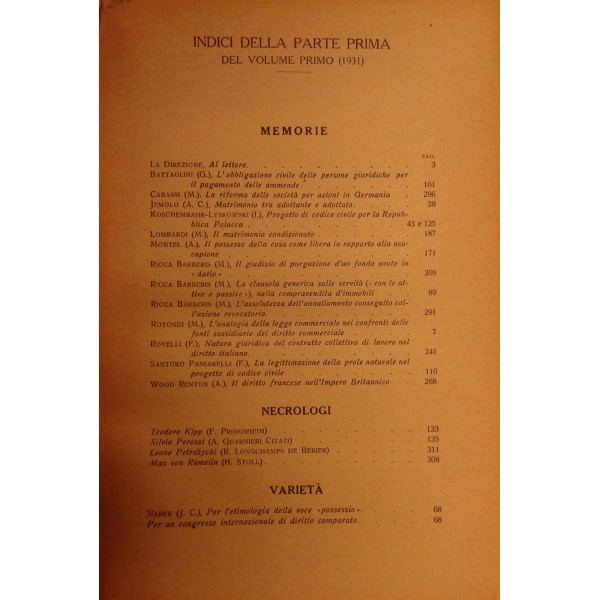 Rivista di diritto privato. Diretta da Mario Rotondi