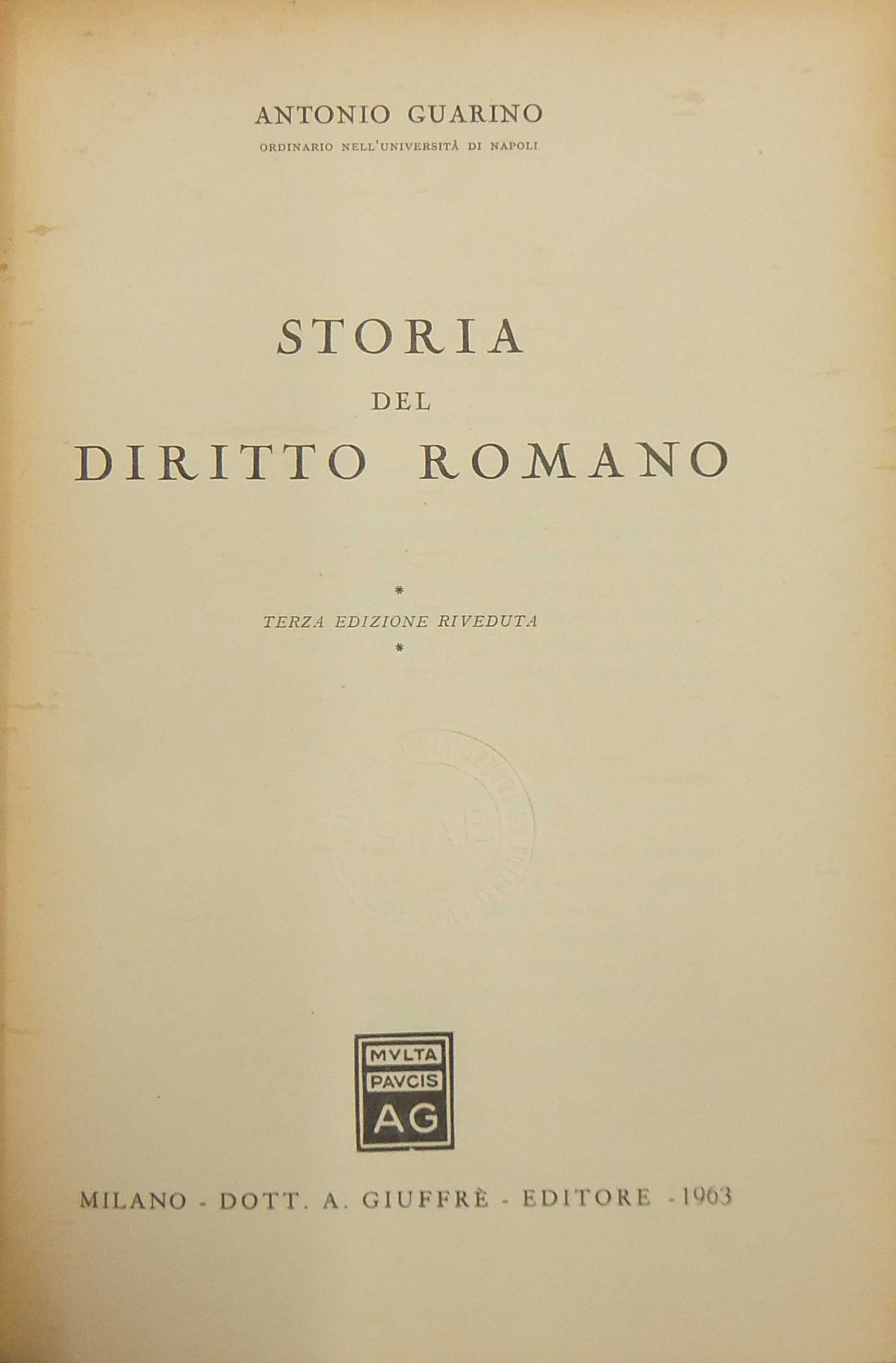 Storia del diritto romano