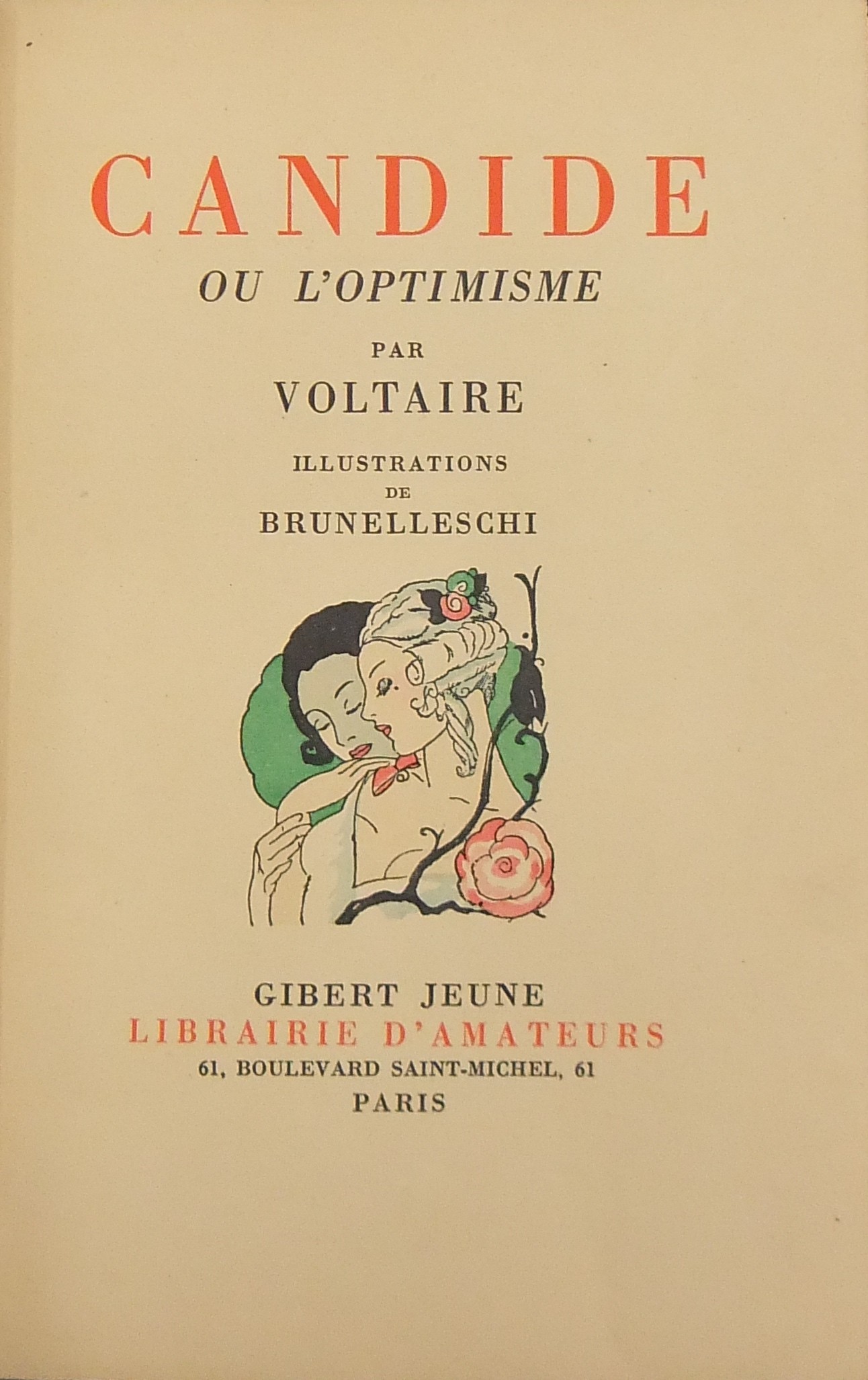 Candide ou l'optimisme. Illustrations de Brunelleschi