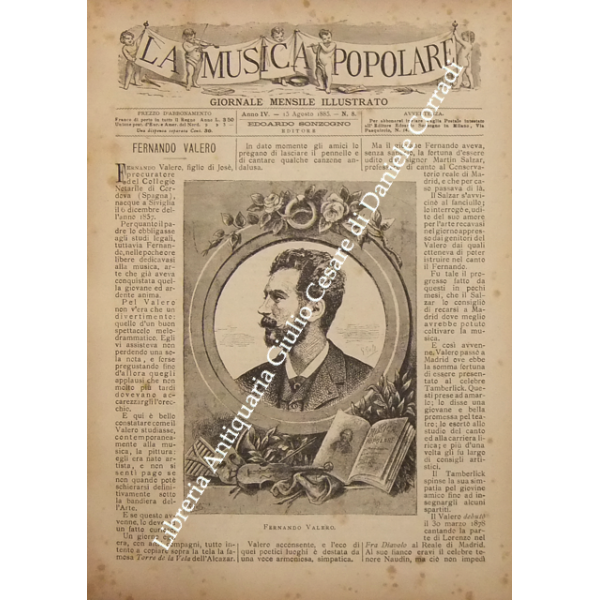 La musica popolare. Giornale mensile illustrato di testo, musica e ...